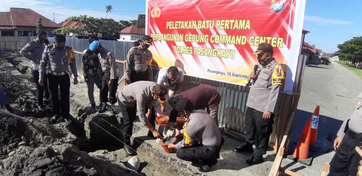 Pembangunan Gedung Command Center di Mapolres Pasangkayu - KILAS SULAWESI
